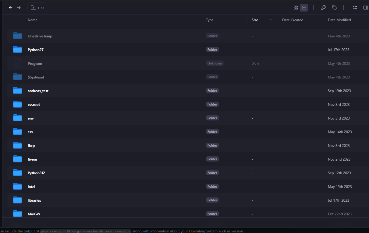 Cant see size of a folder · Issue #1727 · spacedriveapp/spacedrive · GitHub