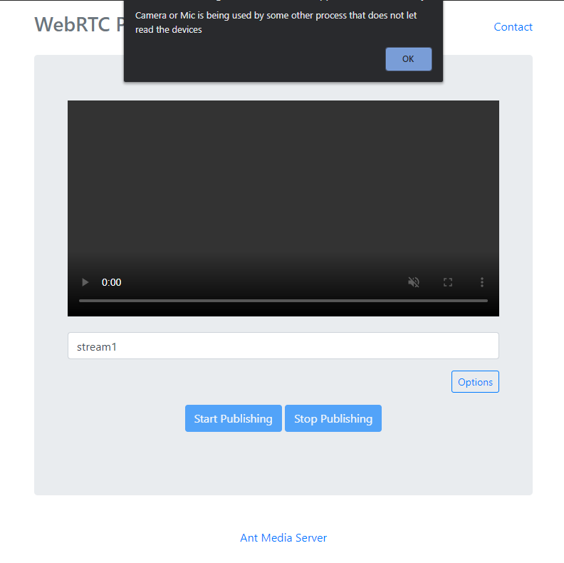 Screenshare only publishing at the same while publishing with camera ...