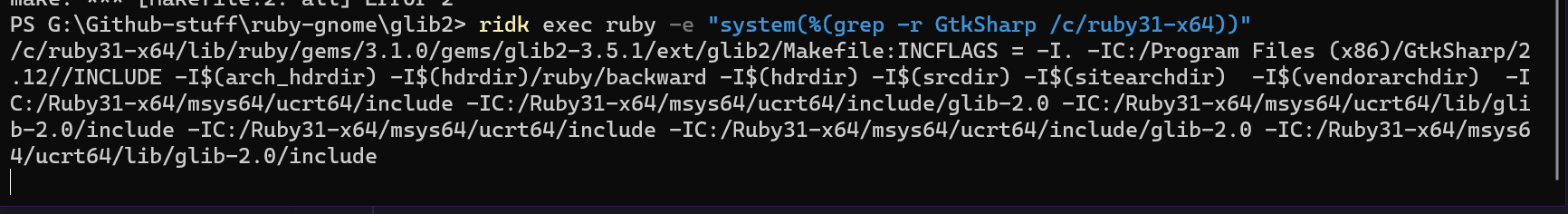 glib2 install error on Windows · Issue #1477 · ruby-gnome/ruby-gnome · GitHub