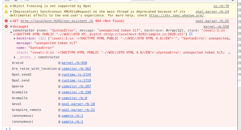 When remote resource does not exist, require_remote raises SyntaxError · Issue #2107 · opal/opal ...