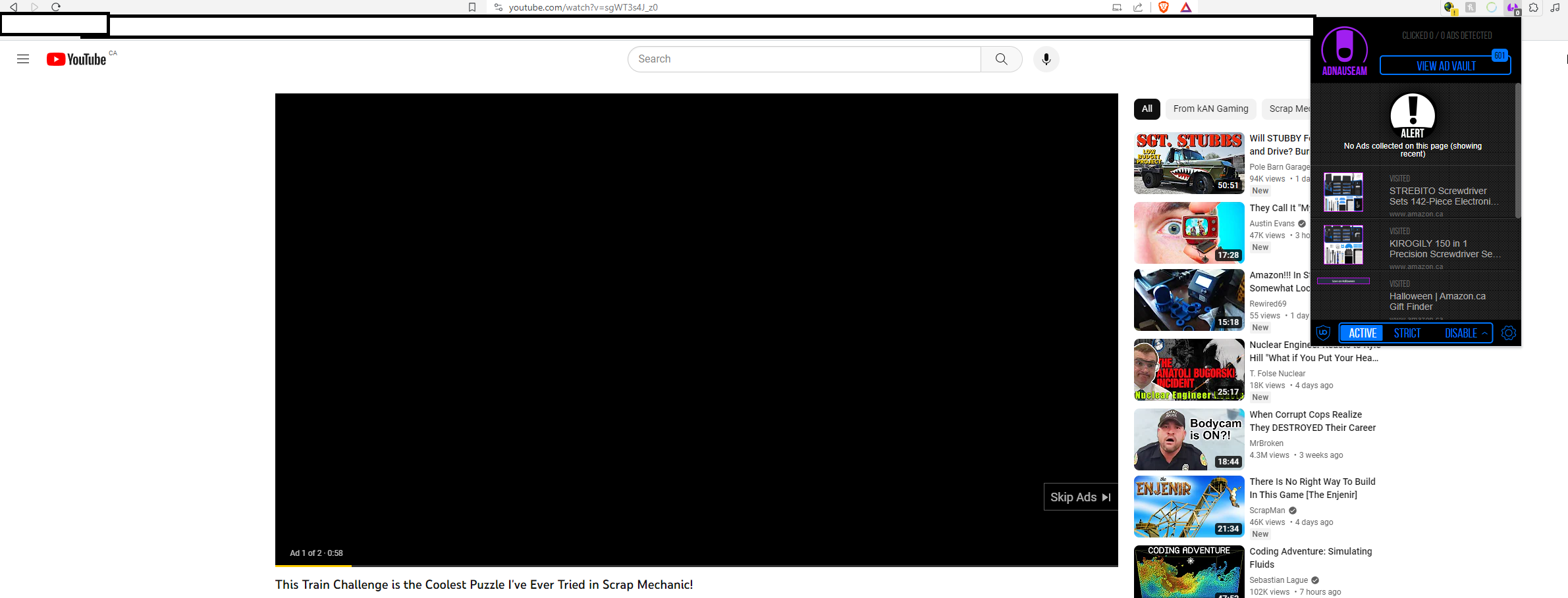 Youtube Ads Are Rarely Peeking Through Most Are Blocked · Issue 2417 · Dhoweadnauseam · Github