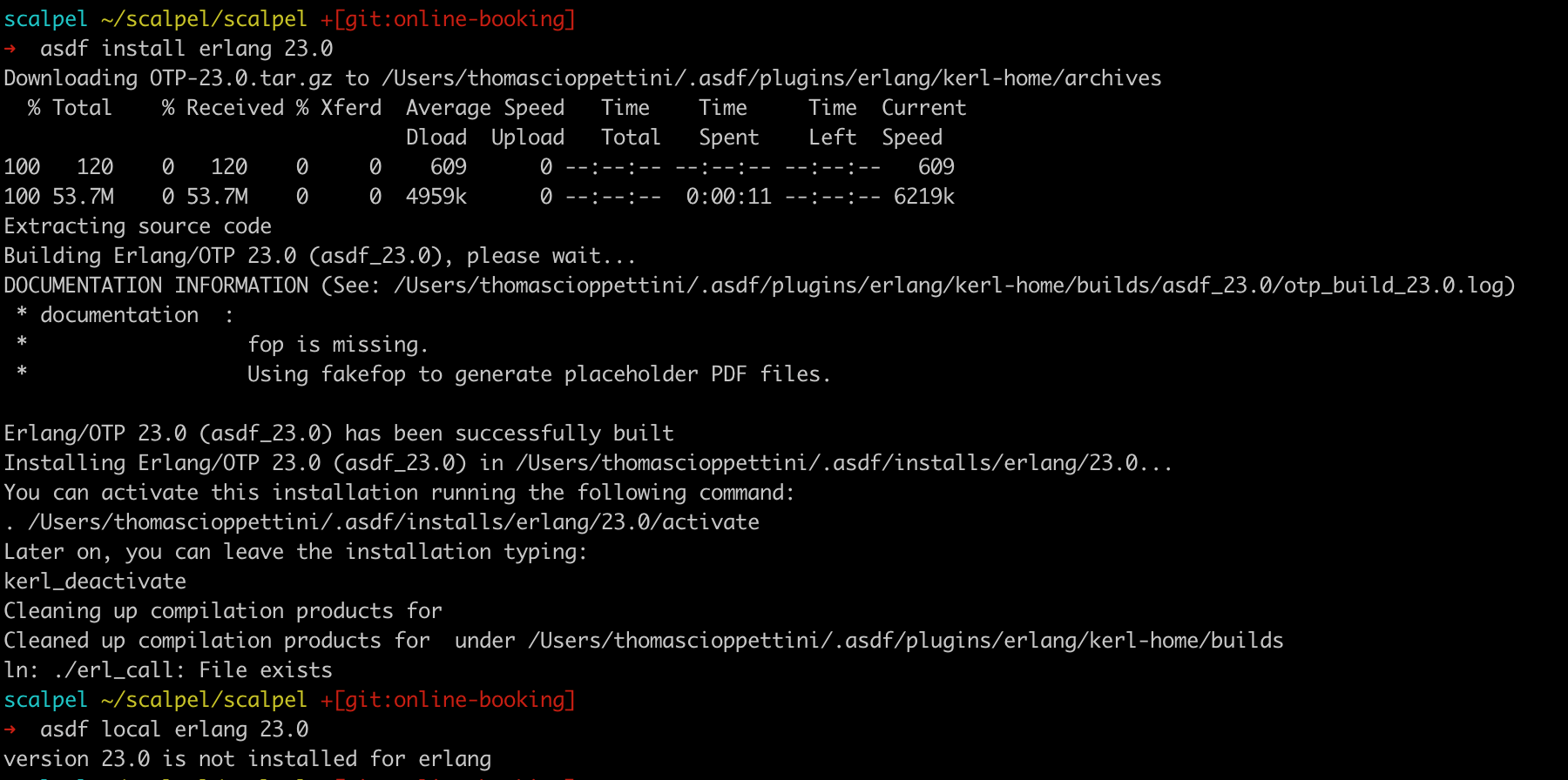 Installing A Version Of A Library Failed Now End Up In Purgatory · Issue 724 · Asdf Vmasdf 