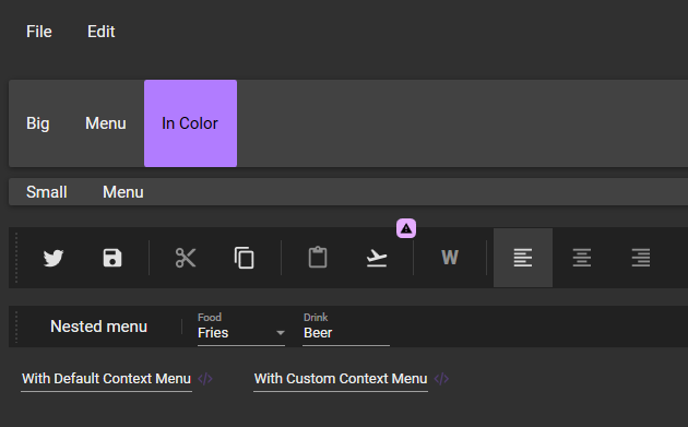 Bug Background color of Menu Items in the Demo App · Issue #2649 ...