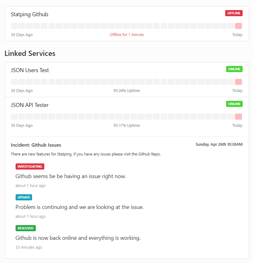 Indicate failures on the graph · Issue #298 · statping/statping · GitHub