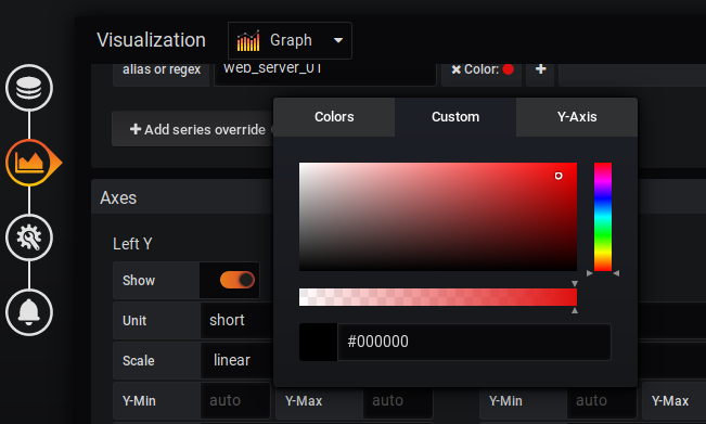 Series Override Custom Color Picker does not update text field. · Issue ...