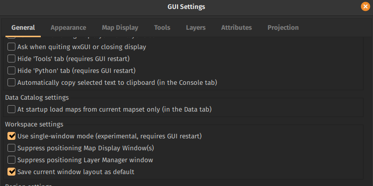 [Feat] Make single-window mode the default · Issue #2646 · OSGeo/grass · GitHub