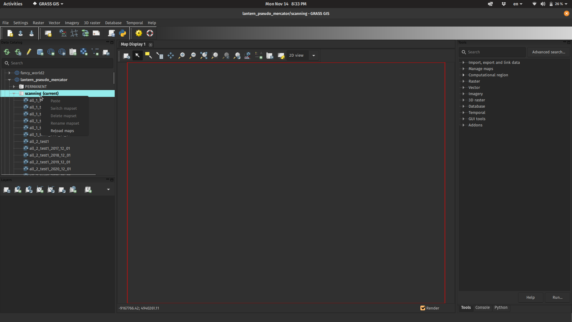 [Feat] Copy mapset path from Data Catalog with right click · Issue #2613 · OSGeo/grass · GitHub