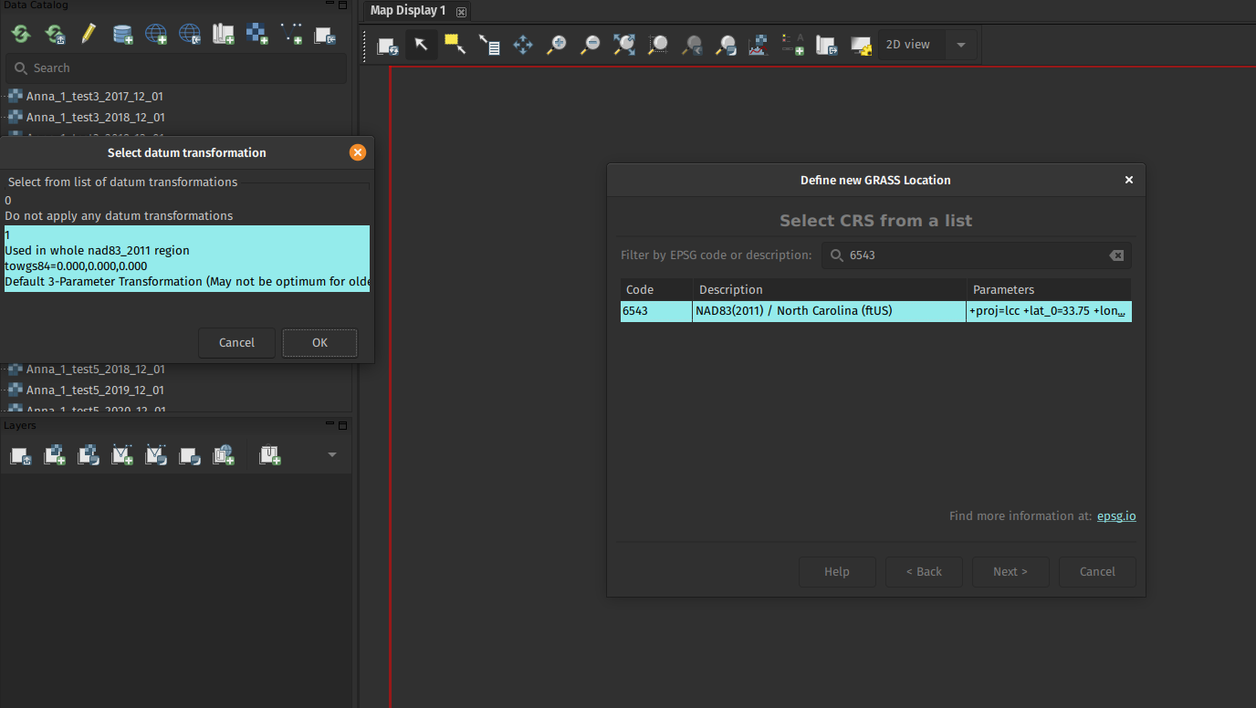 [Bug] Location Wizard datum transformation window misplaced · Issue #2669 · OSGeo/grass · GitHub