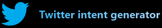 GitHub - vab1997/twitter-intent-generator: Twitter intent generator ⚙🚀