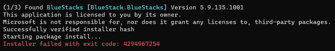 [Package Issue]: BlueStack.BlueStacks · Issue #83317 · microsoft/winget-pkgs · GitHub