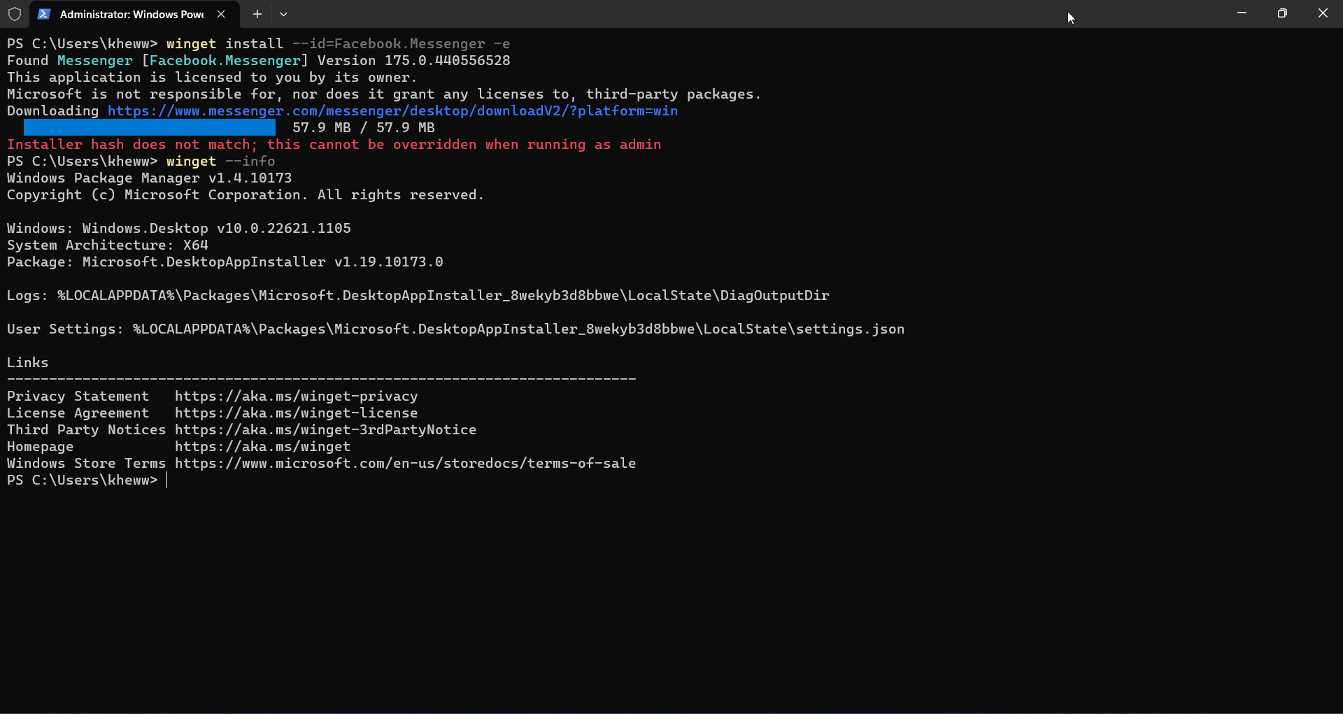 [Package Issue]: [Facebook.Messenger] Version 175.0.440556528 · Issue ...