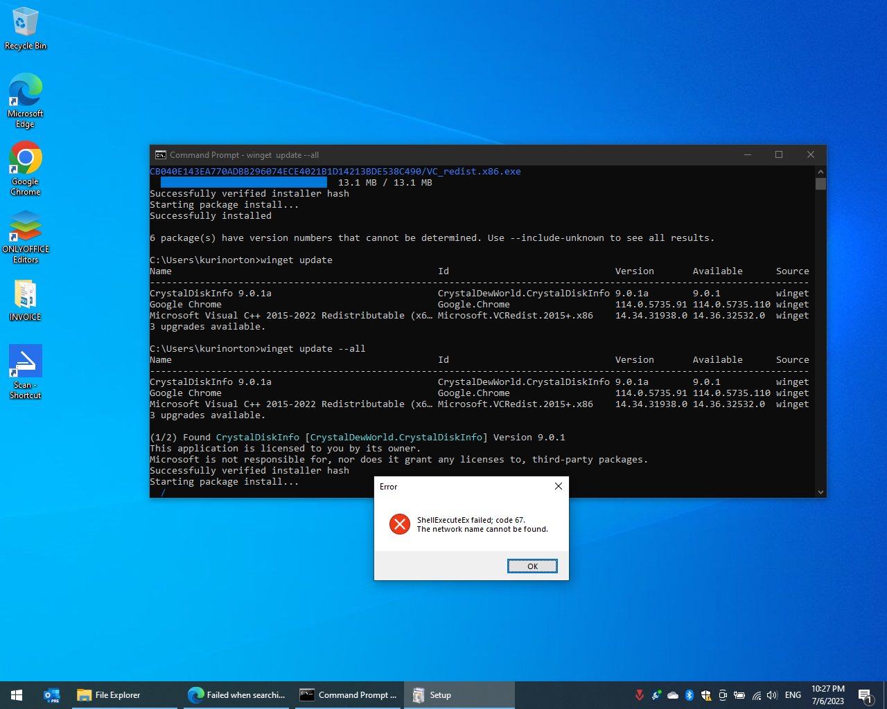 [Package Issue]: CrystalDewWorld.CrystalDiskInfo · Issue #109125 · microsoft/winget-pkgs · GitHub