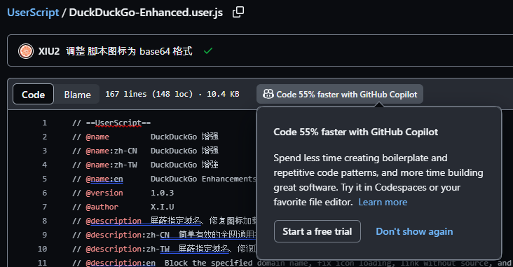 [Github 增强] 样式出现问题 · Issue #384 · XIU2/UserScript · GitHub