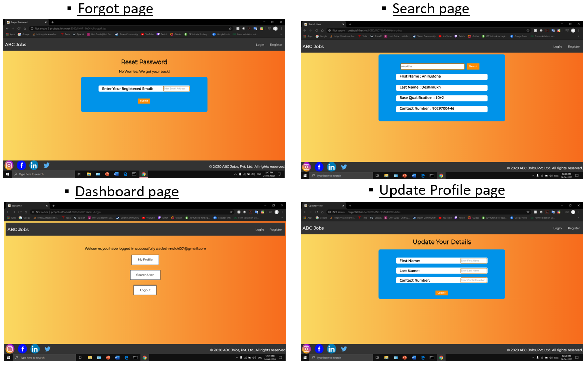 GitHub - aniruddha-deshmukh/ABC-Jobs-Portal: Designed a Community Portal like LinkedIn by ...