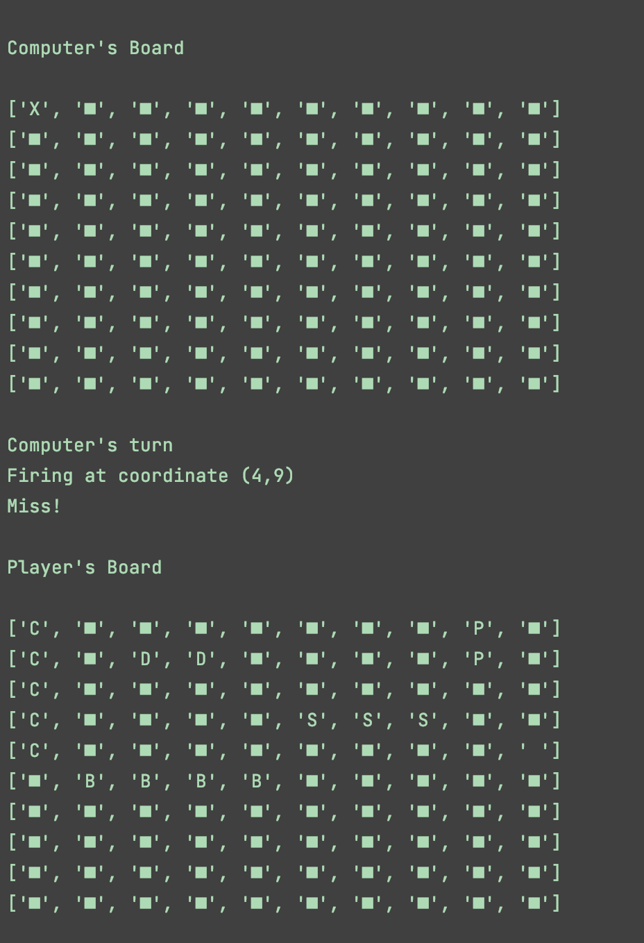 GitHub - itmacleod1995/Battleship: Python program that simulates the ...