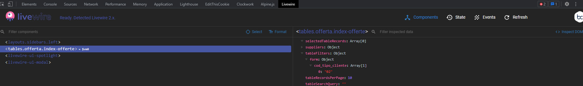 Livewire property cannot be found after reload page. · Issue #982 · filamentphp/filament · GitHub