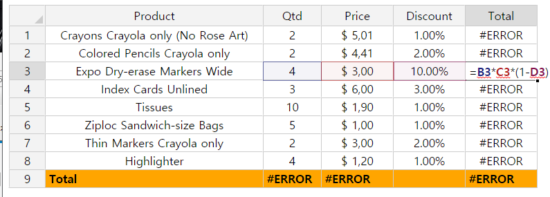 Formula ERROR · Issue #74 · jspreadsheet/pro · GitHub