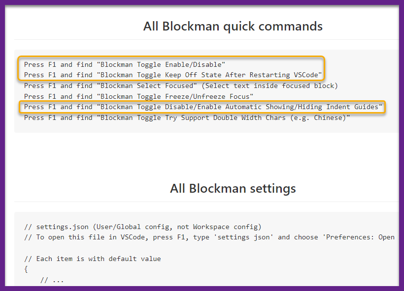 Allow global enable/disable · Issue #67 · leodevbro/vscode-blockman · GitHub