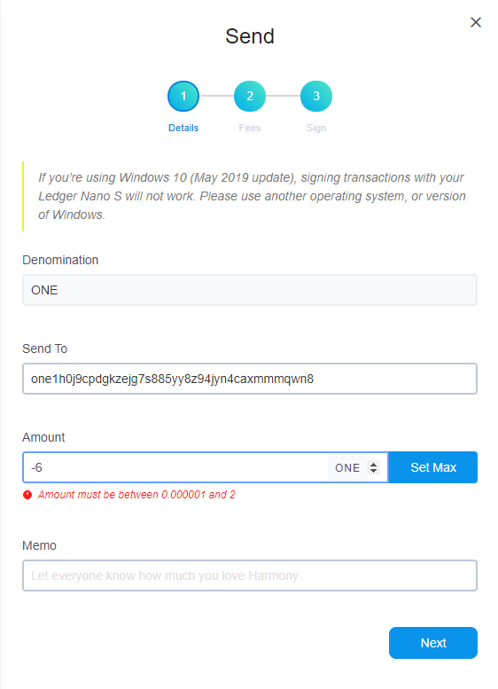 Staking Explorer allows for negative amount of one to type. · Issue #2137 · harmony-one/harmony ...