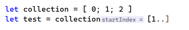 Inline Parameter Name Hints Work Weirdly With Slices · Issue 15994 · Dotnetfsharp · Github