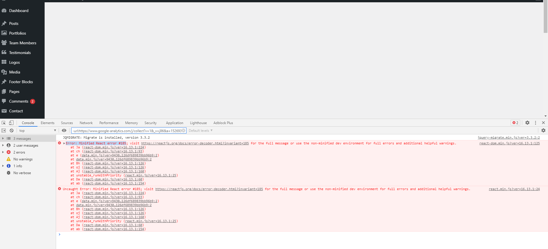 Analytics Settings Blank Page · Issue 6549 · Woocommerce Woocommerce Admin · Github