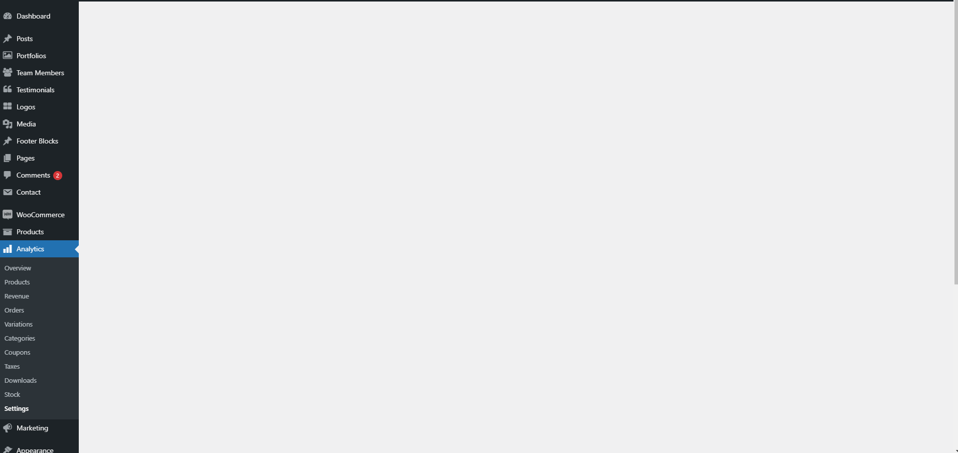 Analytics Settings Blank Page · Issue 6549 · Woocommerce Woocommerce Admin · Github