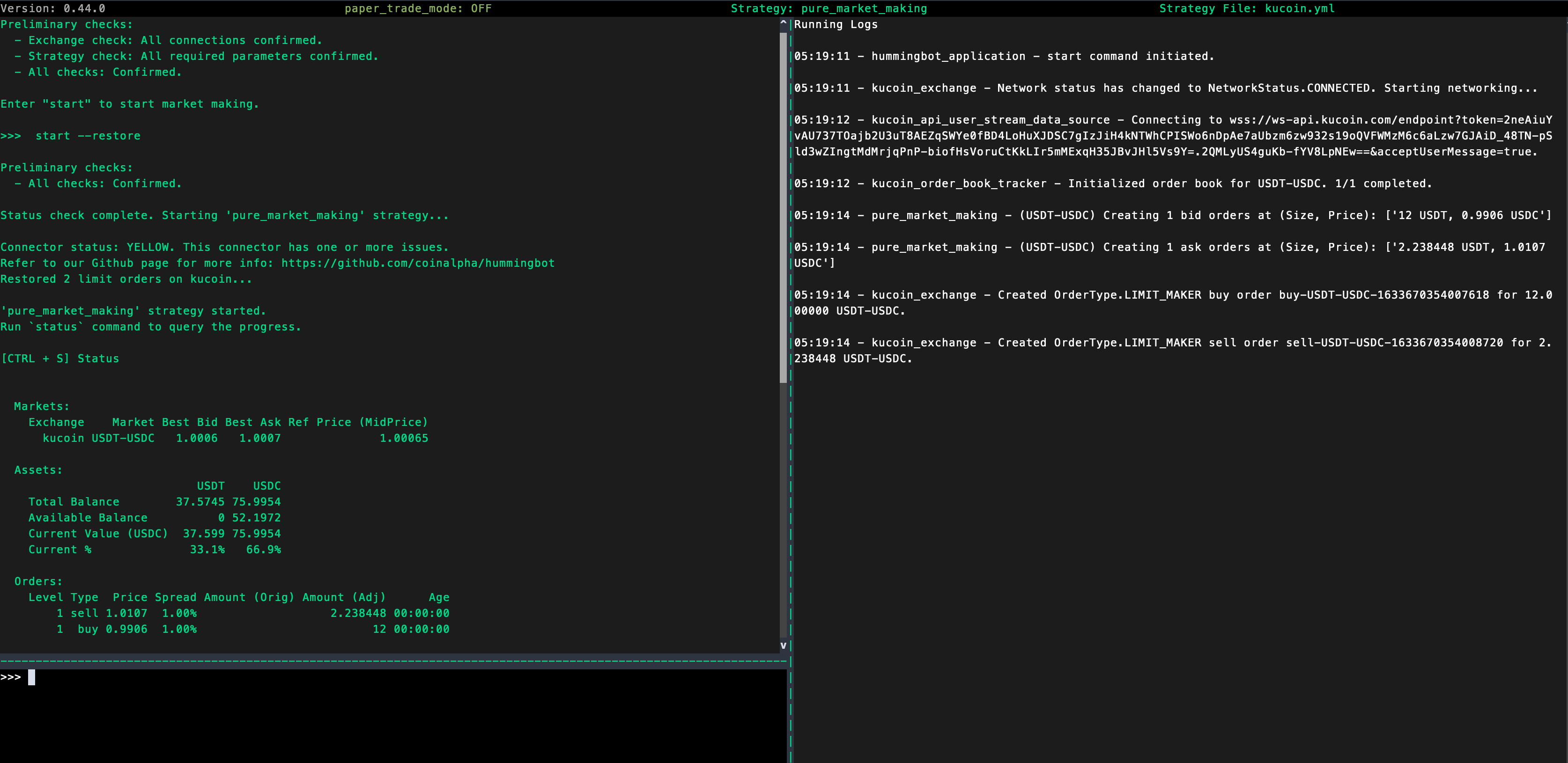 Remove Pause And Resume Feature · Issue 4428 · Hummingbothummingbot