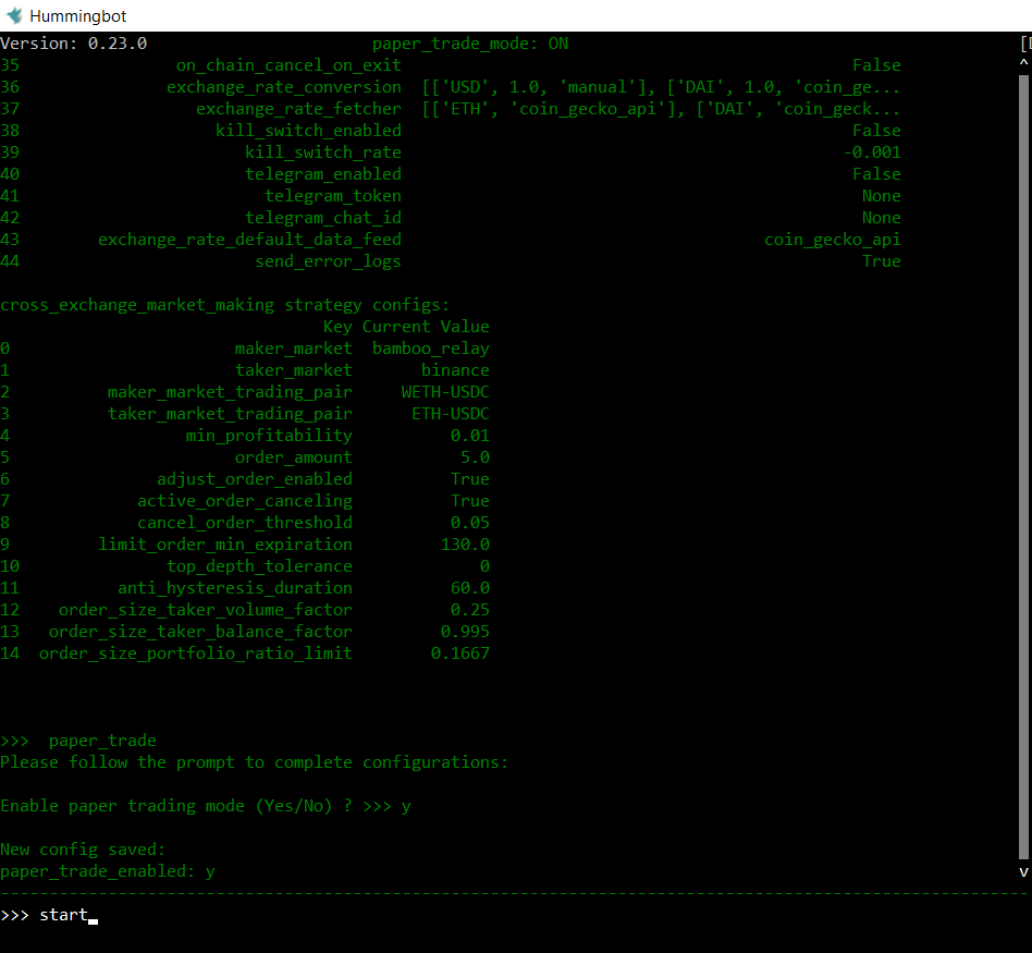 [BUG] Paper Trade | Cross-Exchange MM - Unable to initiate · Issue #1425 · hummingbot/hummingbot ...