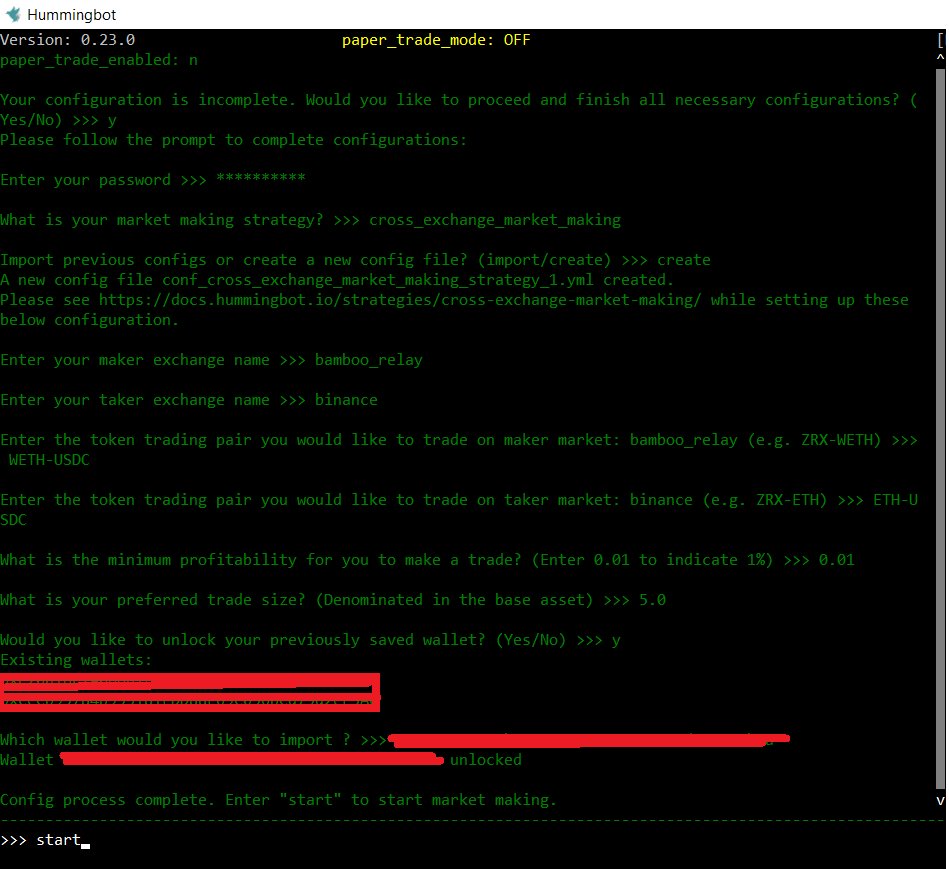 [BUG] Paper Trade | Cross-Exchange MM - Unable to initiate · Issue #1425 · hummingbot/hummingbot ...