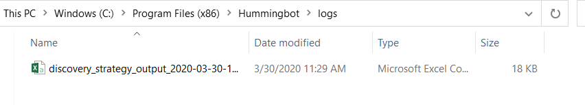[BUG] Windows Binary - Error saving Discovery result · Issue #1402 · hummingbot/hummingbot · GitHub