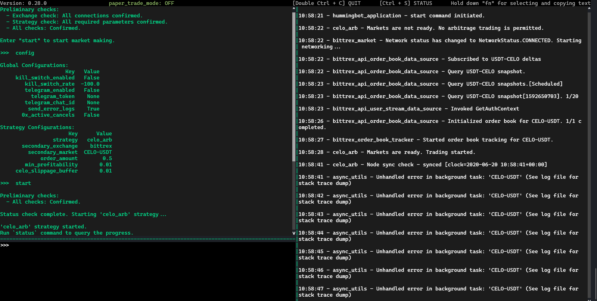 [BUG] Error with celo_arb strategy on CELO pairs in Bittrex · Issue ...