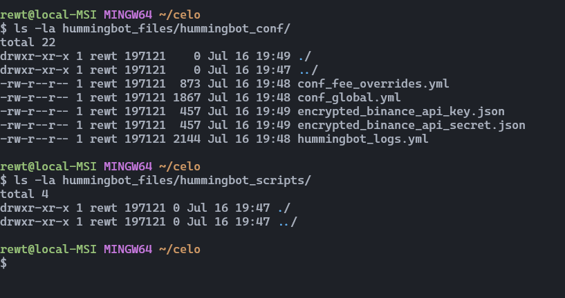 [BUG] script folder is empty after install or update · Issue #2065 · hummingbot/hummingbot · GitHub