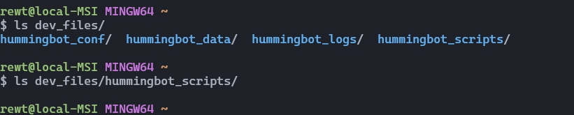[BUG] script folder is empty after install or update · Issue #2065 · hummingbot/hummingbot · GitHub