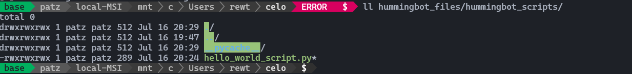 [BUG] script folder is empty after install or update · Issue #2065 · hummingbot/hummingbot · GitHub