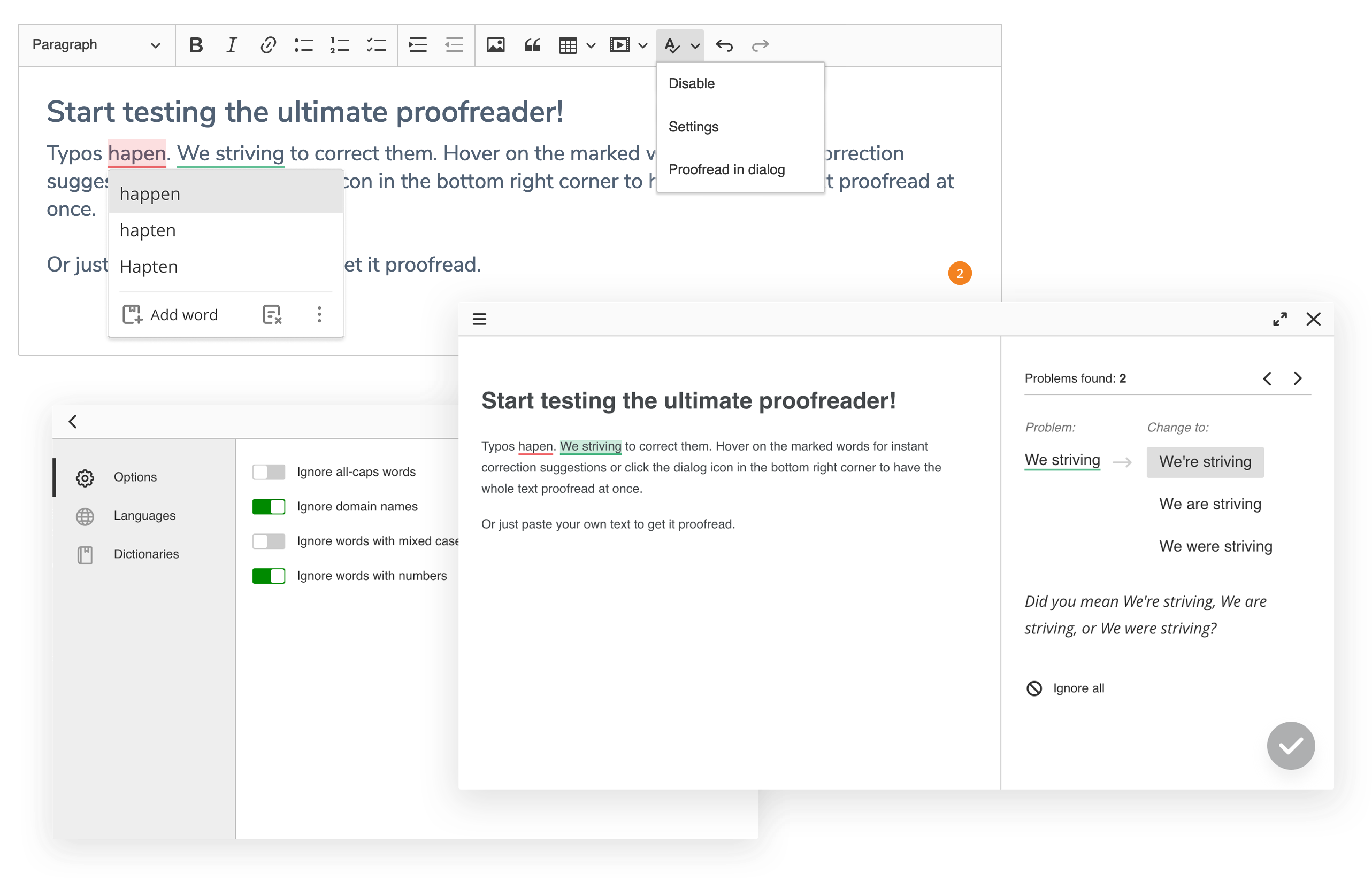 Update The Wproofreader Documentation · Issue 8700 · Ckeditorckeditor5 · Github