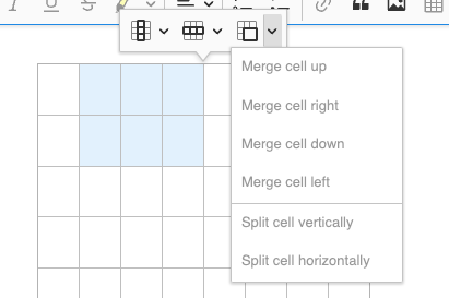[UX] Improve the discoverability of merging selected cells · Issue #11824 · ckeditor/ckeditor5 ...