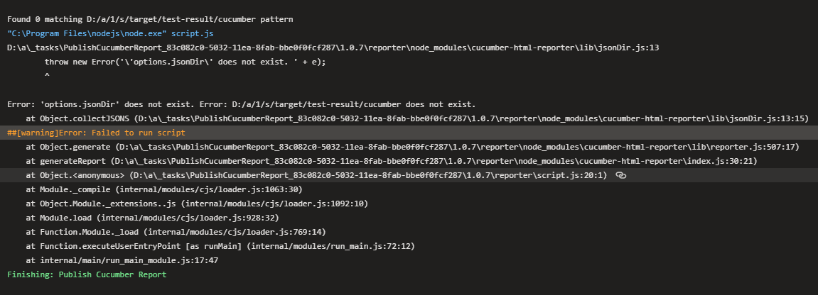 Error: Invalid Cucumber JSON file · Issue #16 · maciejmaciejewski/azure-pipelines-cucumber · GitHub