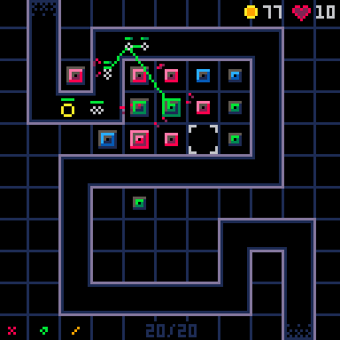 GitHub - beardedsakimonkey/pixel_td.p8: PICO-8 tower defense game