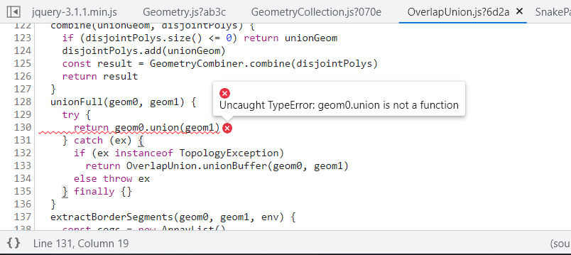 Polygon object doesn't have a union method · Issue #474 · bjornharrtell/jsts · GitHub