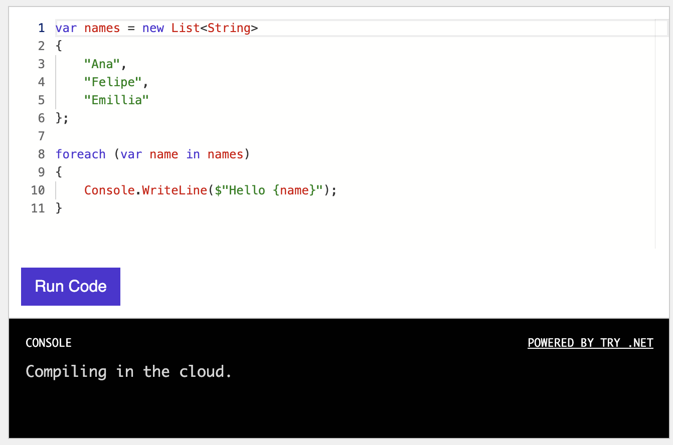 Homepage demo didn't complete compilation · Issue #497 · dotnet/try ...