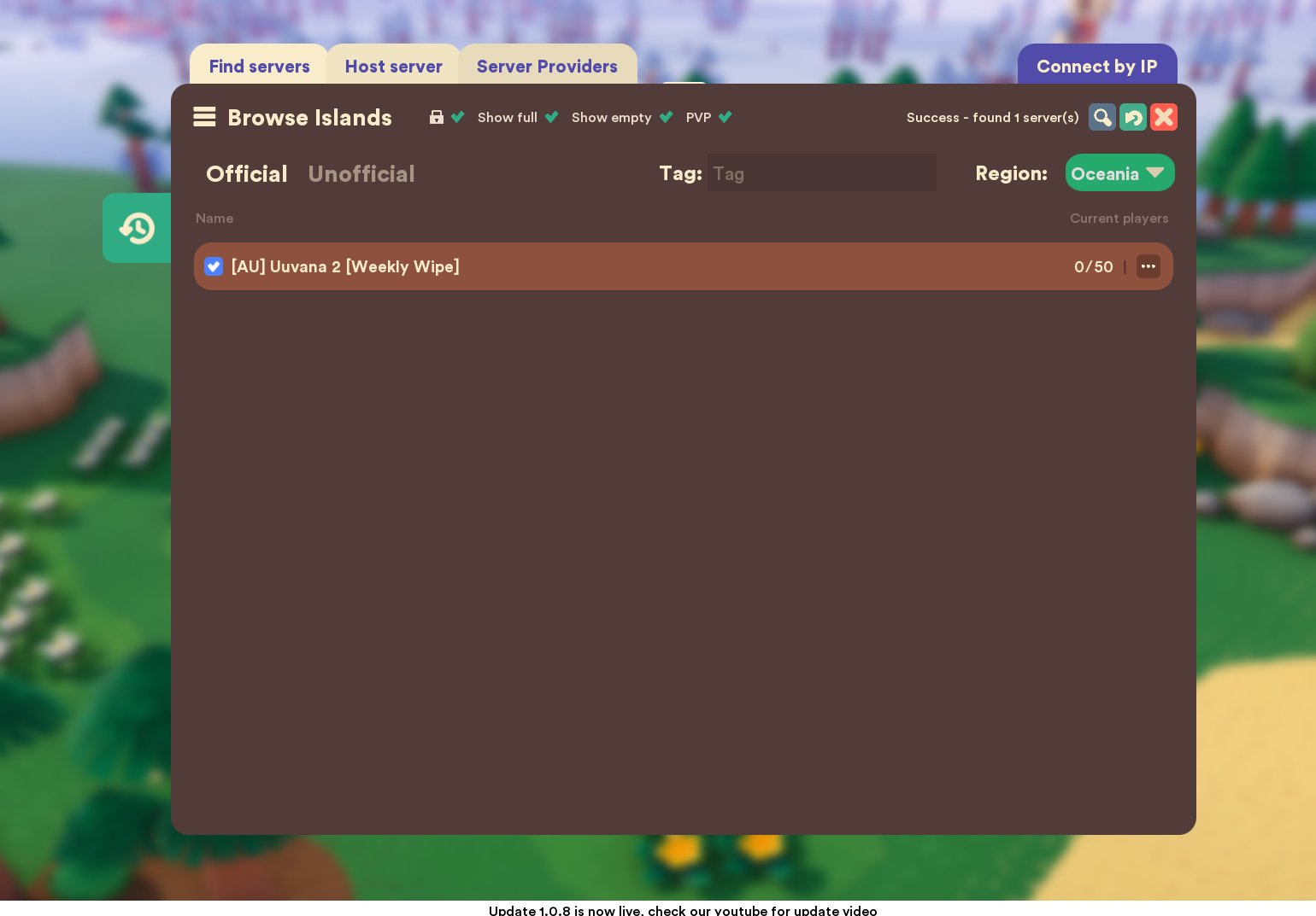 [AU] Uuvanna 1 server dissapearing from server list · Issue #1083 · Uuvana-Studios/longvinter ...
