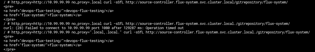 NO_PROXY environment variable is not respected · Issue #569 · fluxcd/kustomize-controller · GitHub