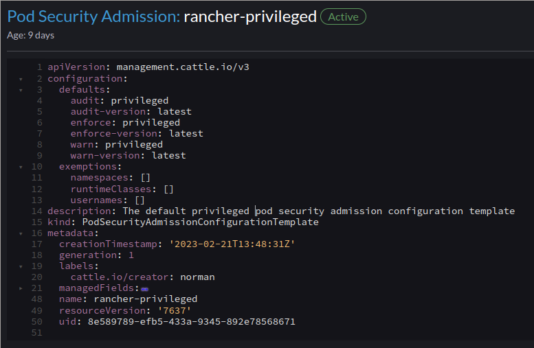 [BUG] PSACT View not displaying Description field correctly · Issue #8335 · rancher/dashboard ...