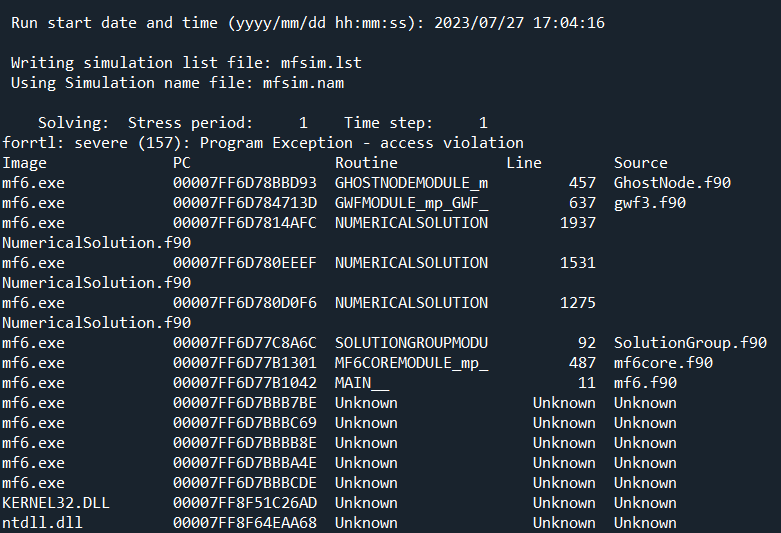 Gnc Package Is Not Working On Windows But Works On Linux Mf6 4 1 · Issue 1315 · Modflow Usgs