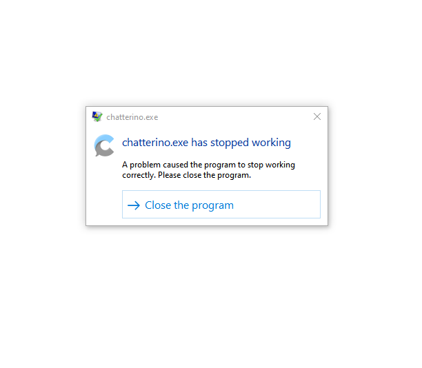 Chatterino not working on Windows Insider build. · Issue #2475 ...