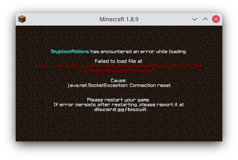 [Bug] Skyblock addon cannot be used in China · Issue #625 · BiscuitDevelopment/SkyblockAddons ...
