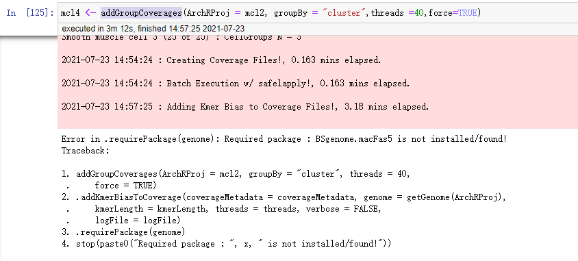 addGroupCoverages Error. · Issue #927 · GreenleafLab/ArchR · GitHub