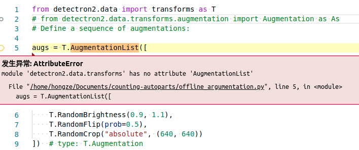 Can T Find Augmentationlist In Detectron2 Data Transforms Augmentation · Issue 2066