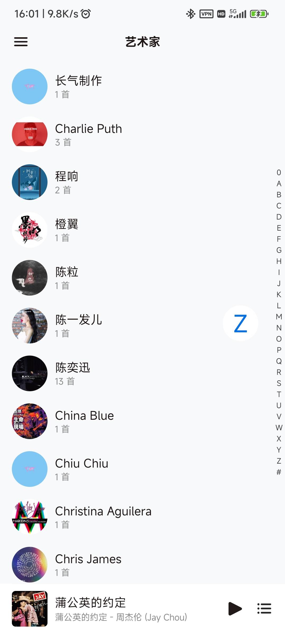 艺术家的快速定位滑块（0ABC...XYZ#）滑动到Z字母存在问题，实际显示的是C · Issue #698 · Moriafly ...