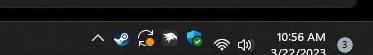 Taskbar height and icon size: clock and system icons in task tray get cropped off the screen at ...